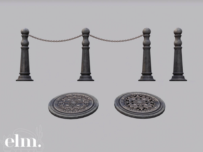 Second Life Marketplace - Elm. Soho City Decor//Street Covers ...